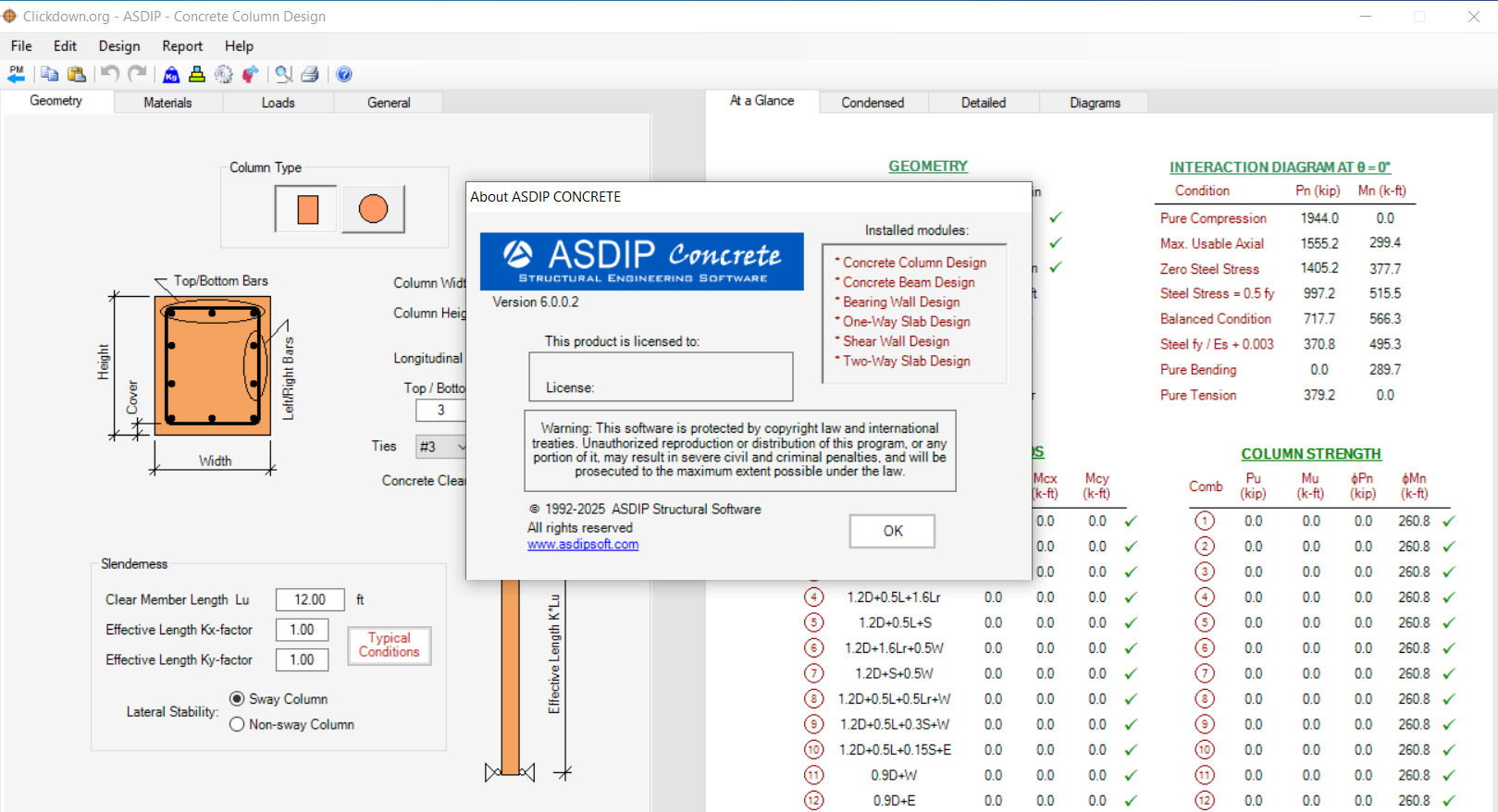 Download ASDIP Structural Concrete 6.0.0.2 full license